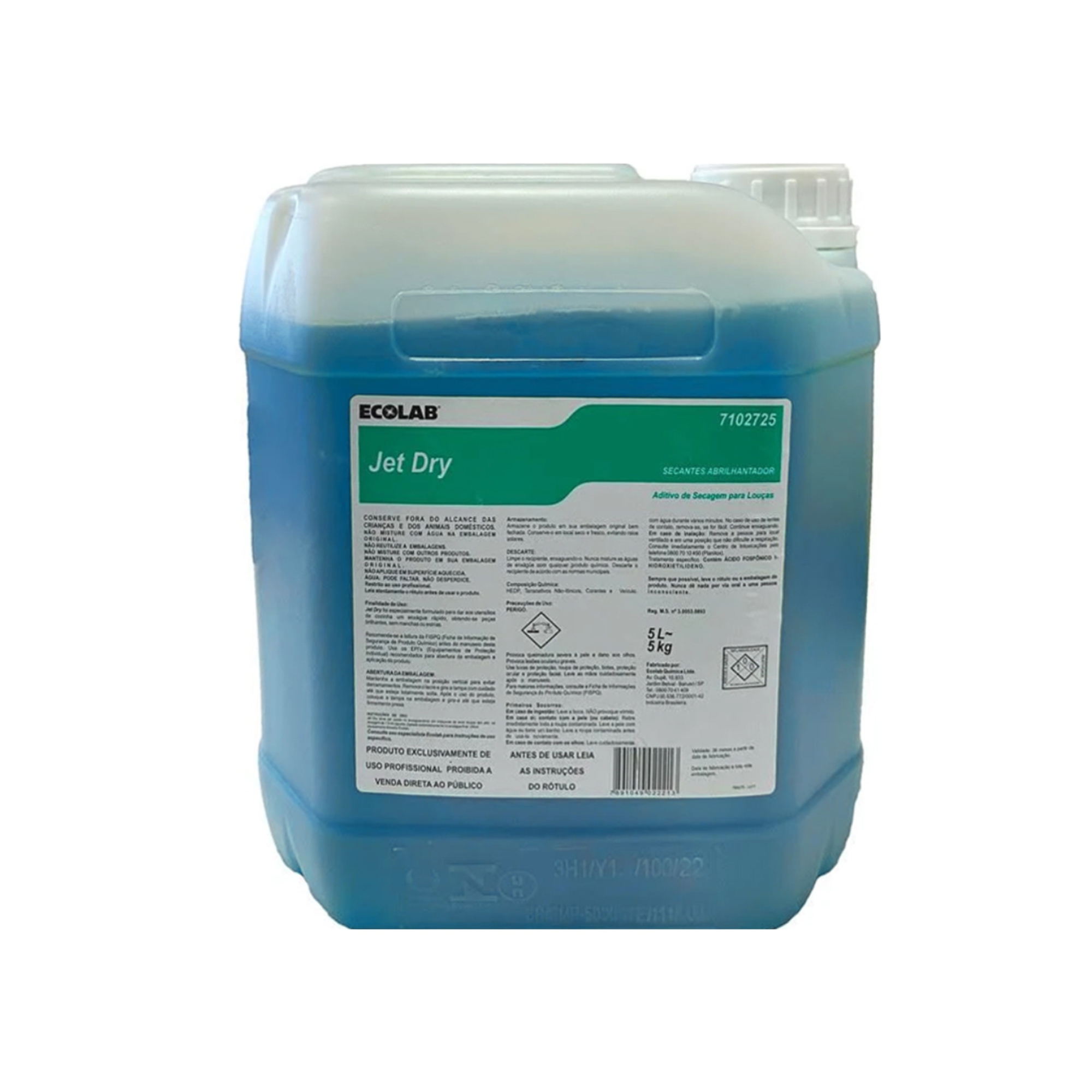Jet Dry Secante Abrilhantador – Caixa 2x5 Litros - Grupo Ribercon